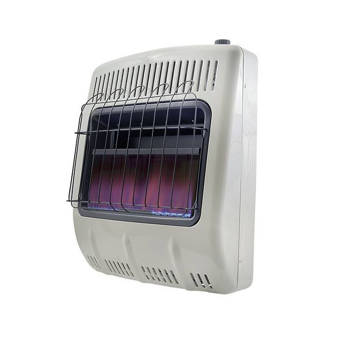 30 000 BTU Vent Free Blue Flame Propane Heater with Thermostat and Blower
